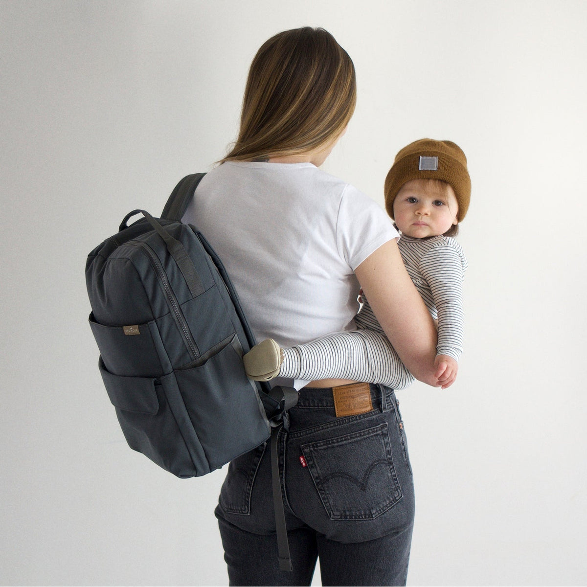 Red Rovr Roo Charcoal Backpack | Diaper & Travel Bags | Little Unicorn USA
