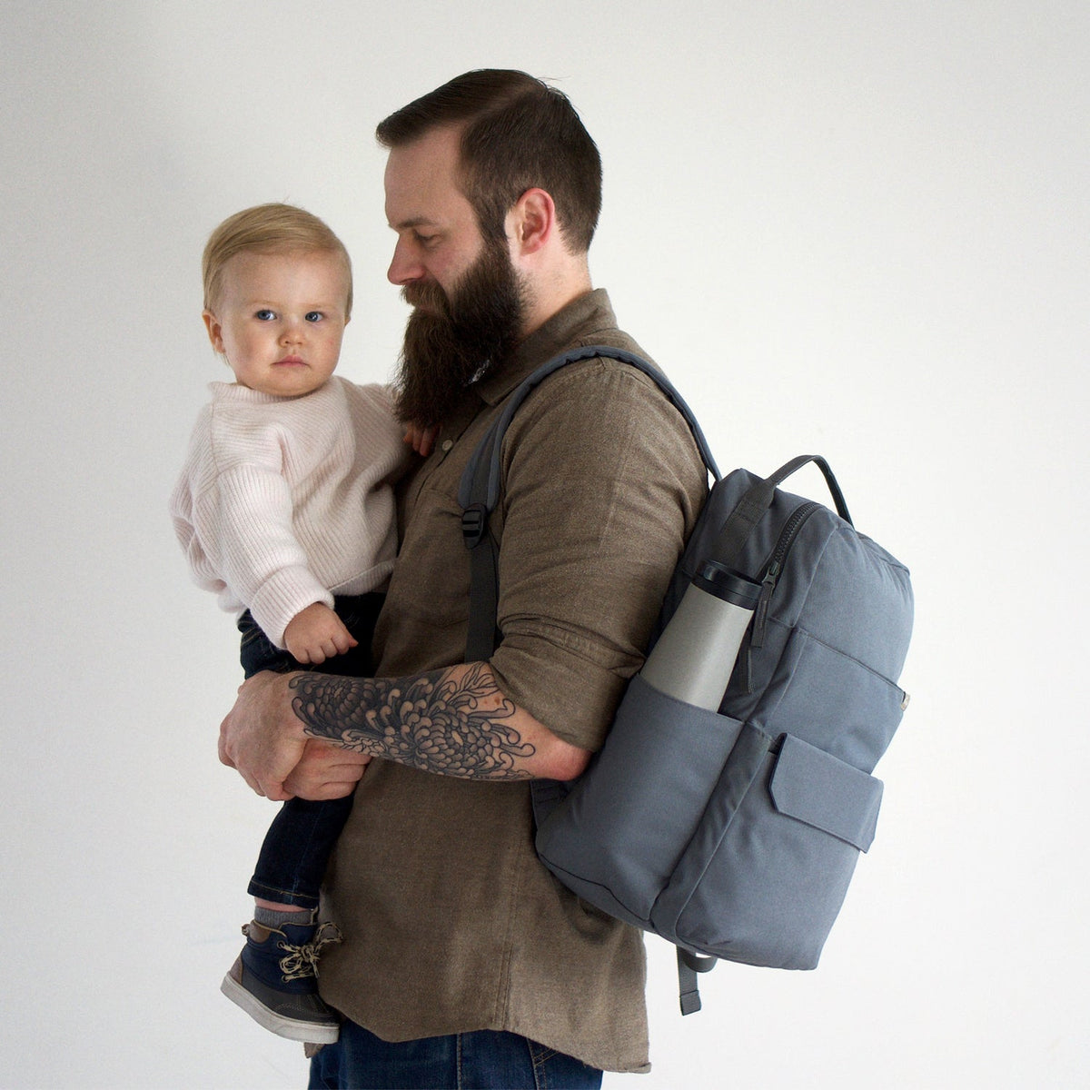 Red Rovr Roo Charcoal Backpack | Diaper & Travel Bags | Little Unicorn USA