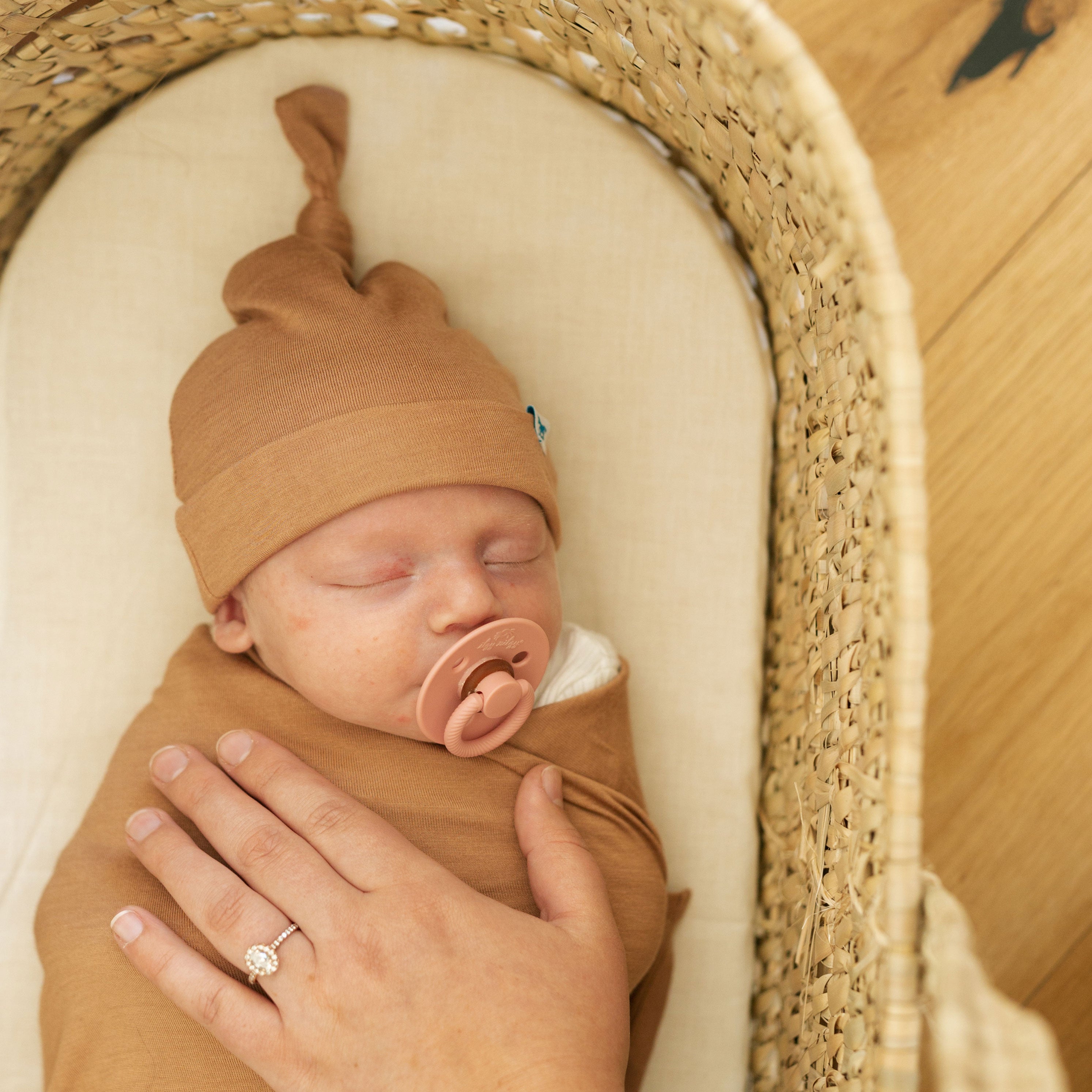 Terracotta Knit Infant Beanie | Buttery Soft Stretchy Cap | Little ...