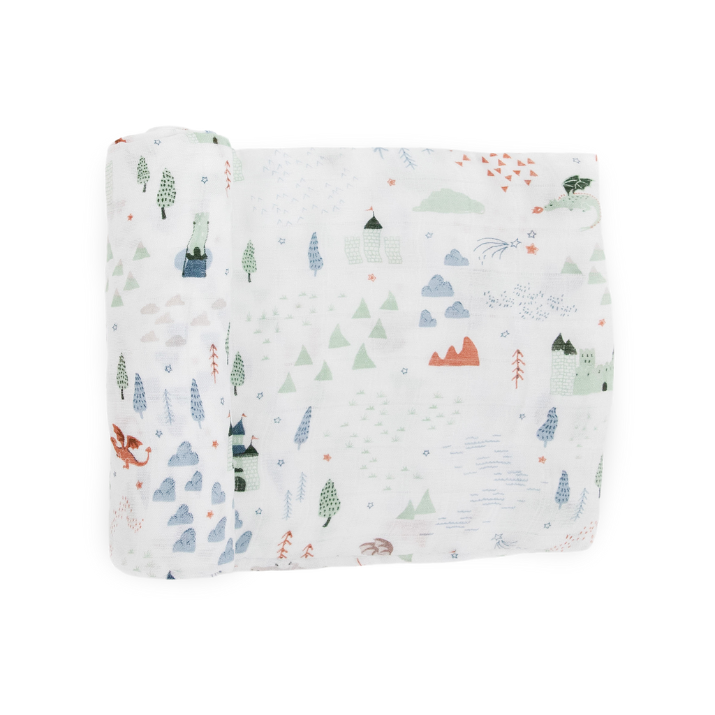 Dragon Swaddle Blanket | Lightweight Bamboo Swaddle | Little Unicorn USA