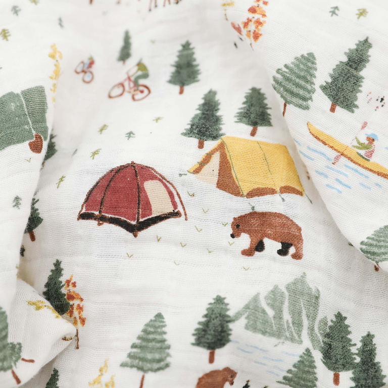 Organic Cotton Muslin Swaddle Blanket 2 Pack - Alpine Adventure ...