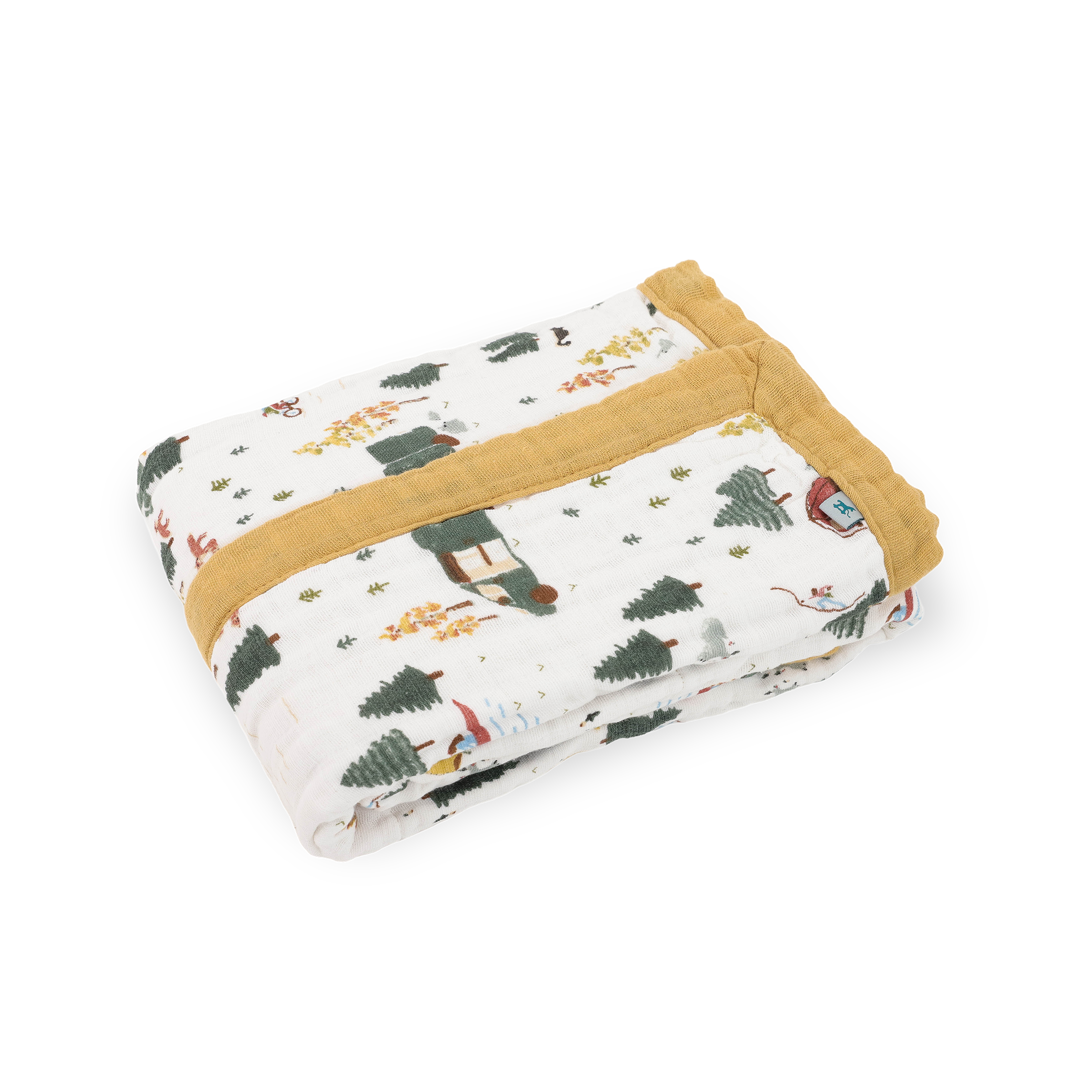 Organic Cotton Muslin Baby Quilt - Alpine Adventure – Little Unicorn USA