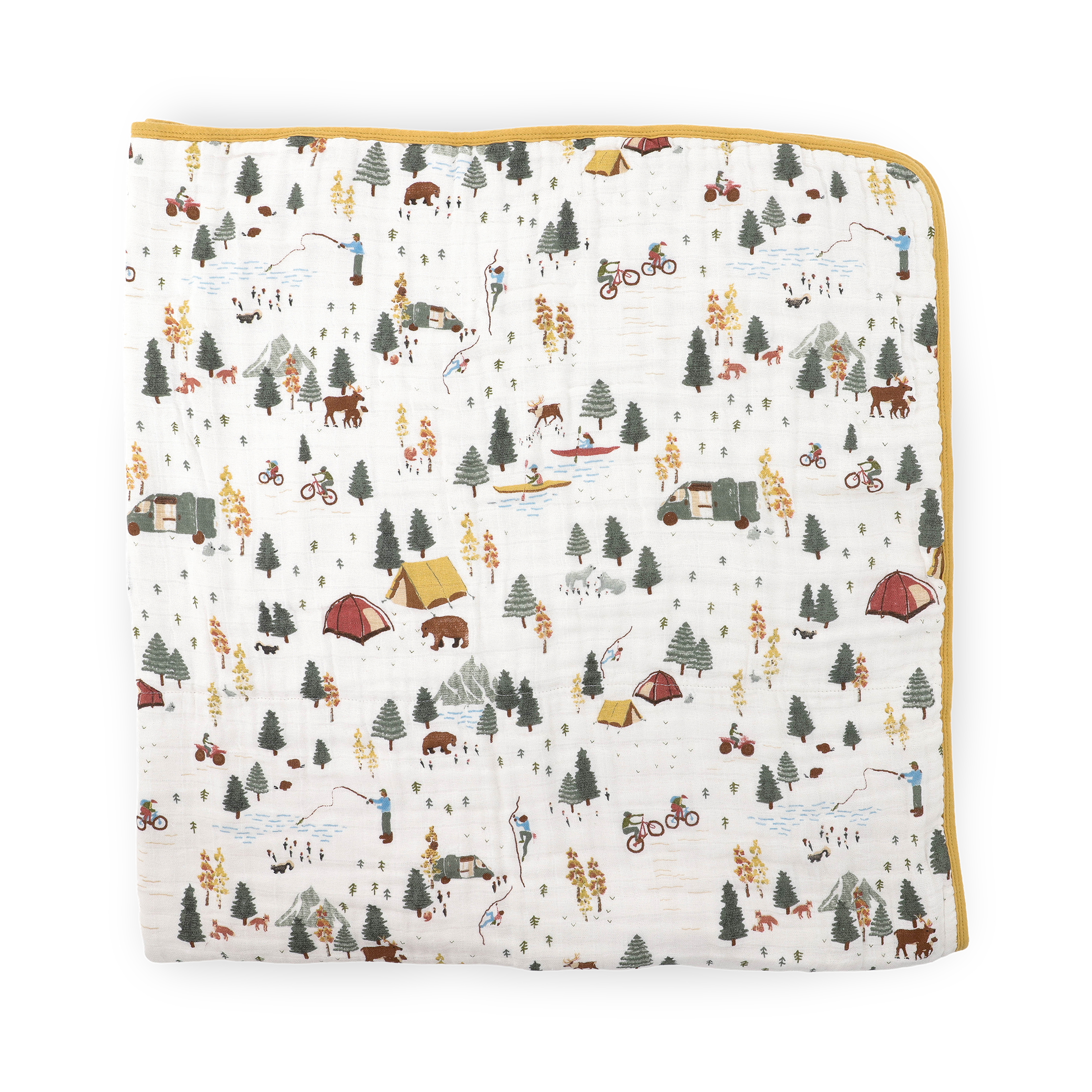 Original Organic Cotton Muslin Quilt - Alpine Adventure – Little ...