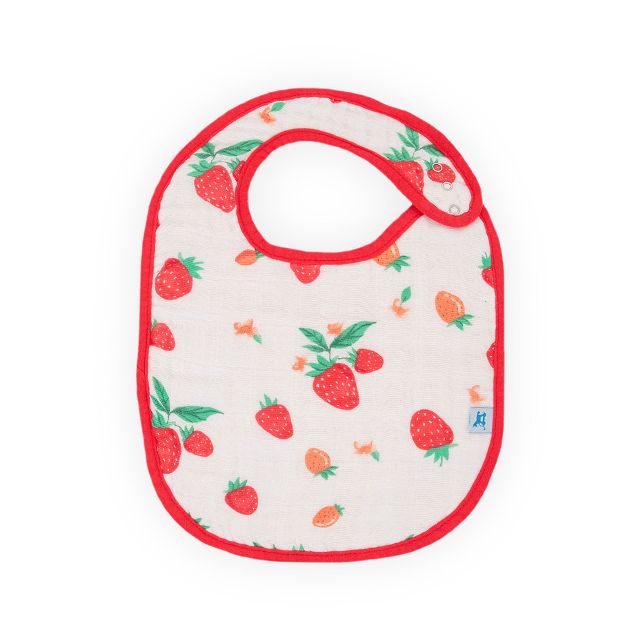 Cotton Muslin Classic Adjustable Bib 3 pack - Berry Lemonade – Little ...