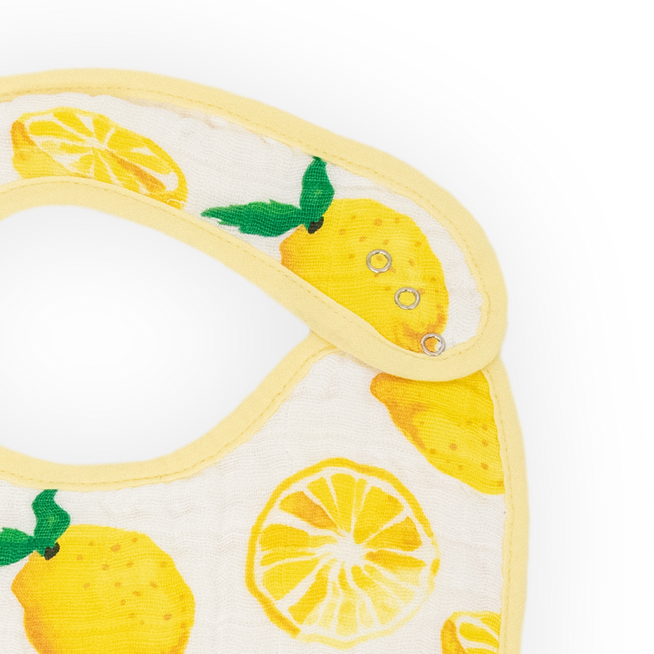 Cotton Muslin Classic Adjustable Bib 3 pack - Berry Lemonade – Little ...